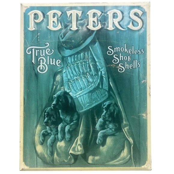 unknown | Art | Peters True Blue Smokeless Shot Shells Plaque Sign ...